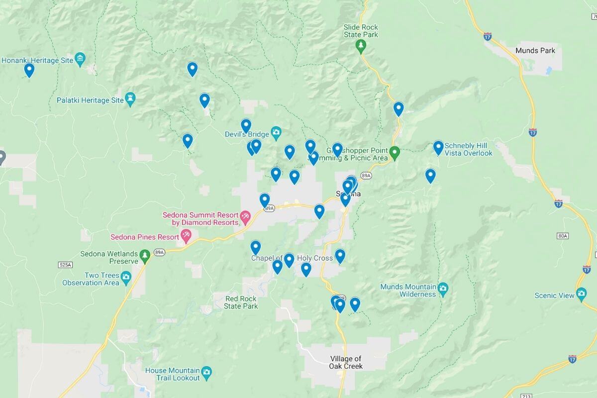 33 Most Instagrammable & Scenic Places in Sedona + Map