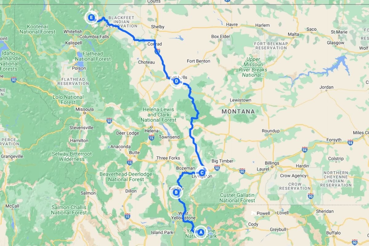 MEMORABLE Yellowstone to Glacier National Park Road Trip | 5-Day Itinerary